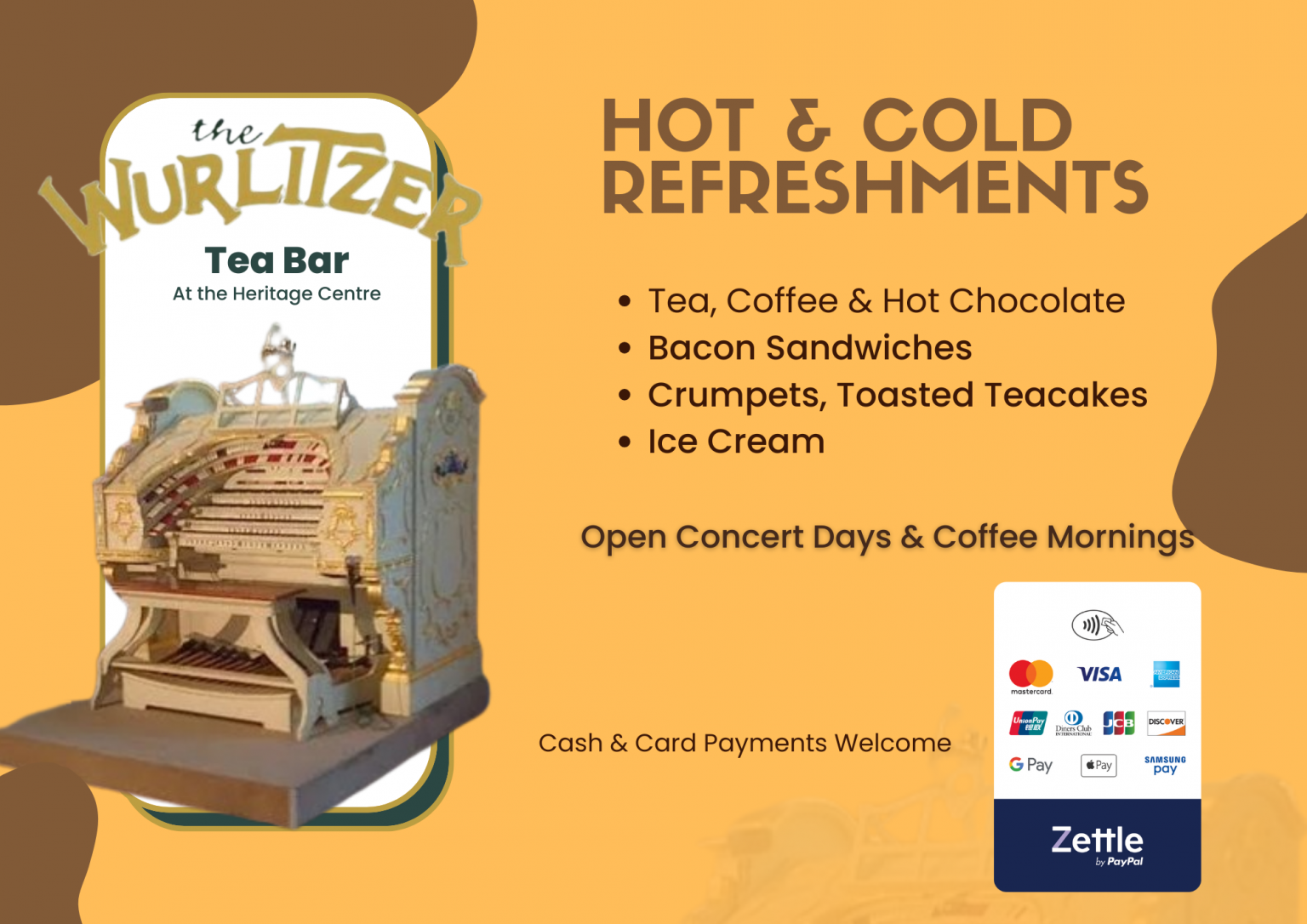 “Grab a Pipe of the Action – Refresh at the Wurlitzer Tea Bar!” – The ...